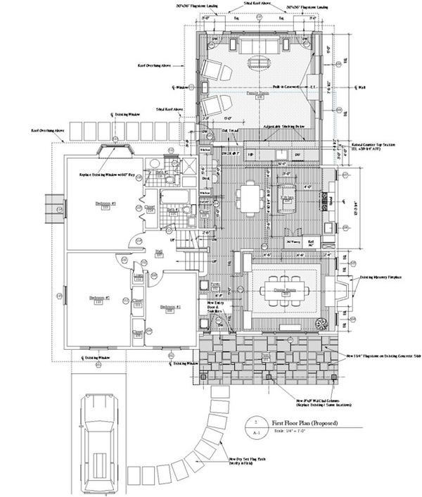 Main & Mid Level Plan (proposed) | DCL ARCHITECTS